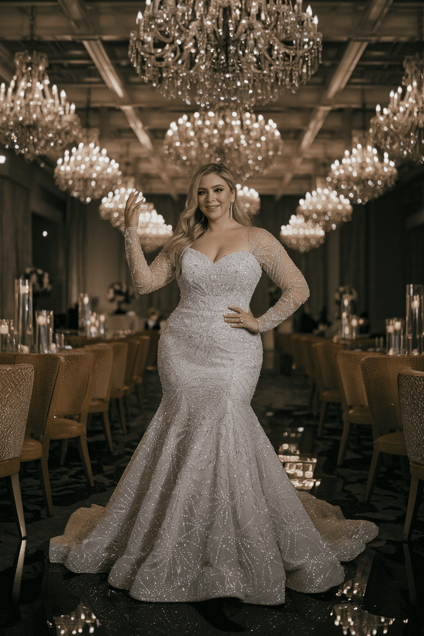 18 Stunning Mermaid Plus Size Wedding Dresses for a Glamorous Bridal ...
