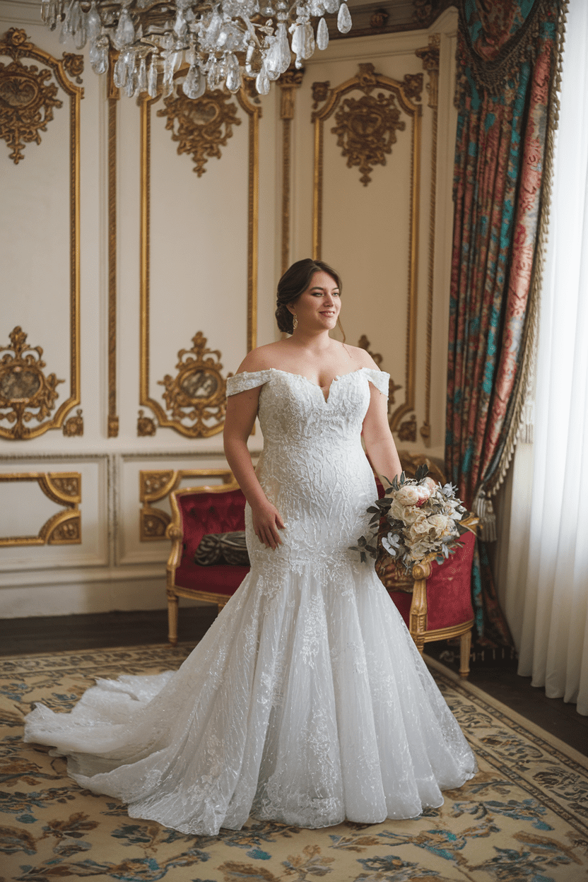 18 Stunning Mermaid Plus Size Wedding Dresses for a Glamorous Bridal ...