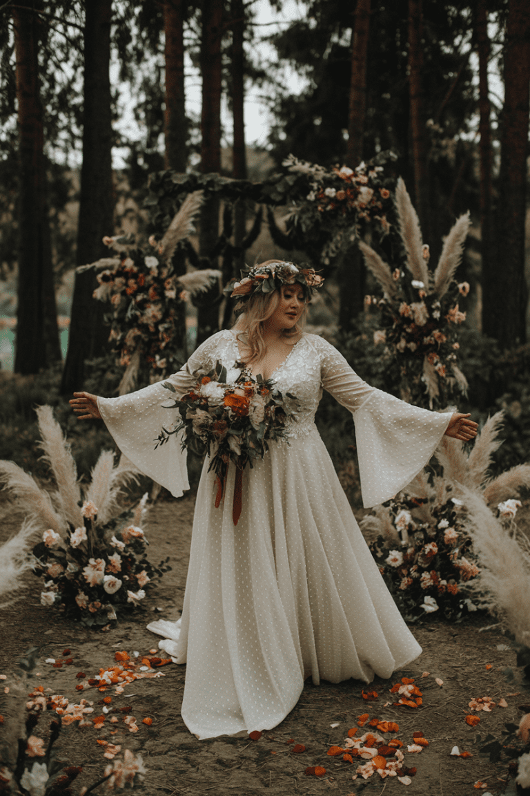 18 Boho Plus Size Wedding Dresses for Free-Spirited Curvy Brides ...