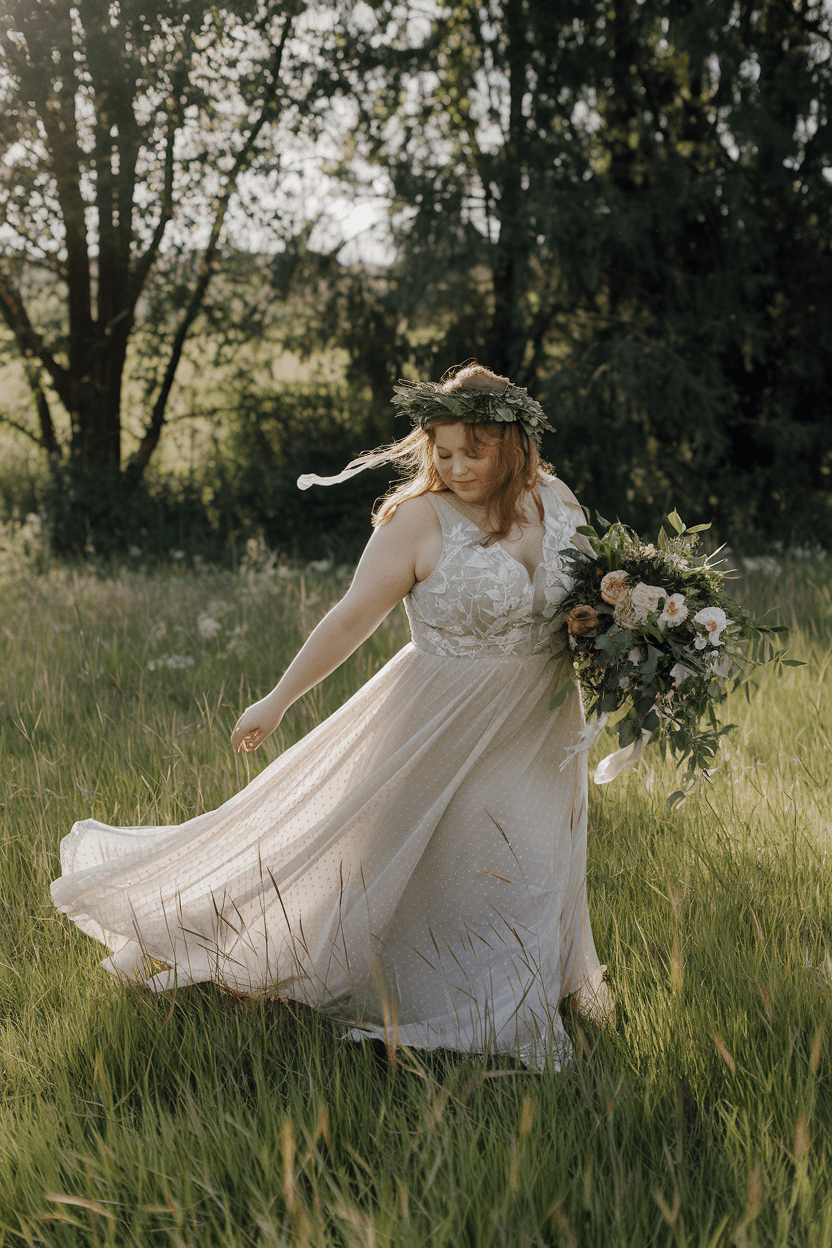 18 Boho Plus Size Wedding Dresses for Free-Spirited Curvy Brides ...
