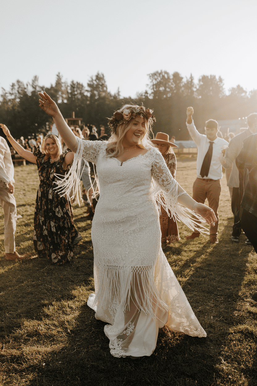 18 Boho Plus Size Wedding Dresses for Free-Spirited Curvy Brides ...