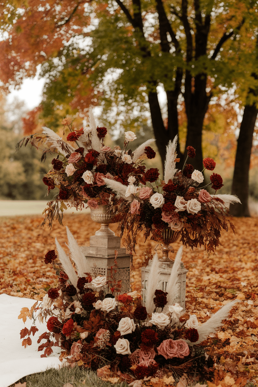 16 Gorgeous Ways to Style an Outdoor Fall Wedding Ceremony ...