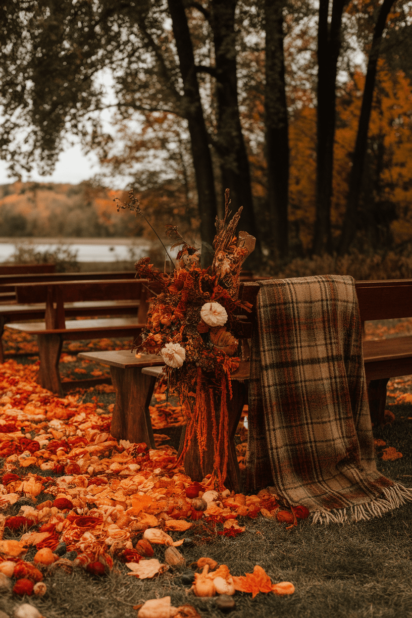 16 Gorgeous Ways to Style an Outdoor Fall Wedding Ceremony ...